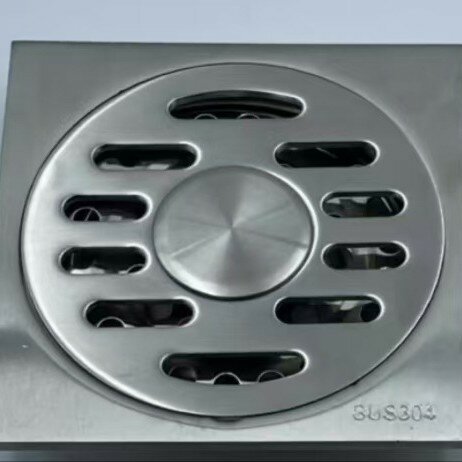 Напольный слив из нержавеющей стали цвета оружейной стали с защитой от запаха, большой емкости, для ванной комнаты, душевой и стиральной машины, защищает от насекомых и неприятных запахов.