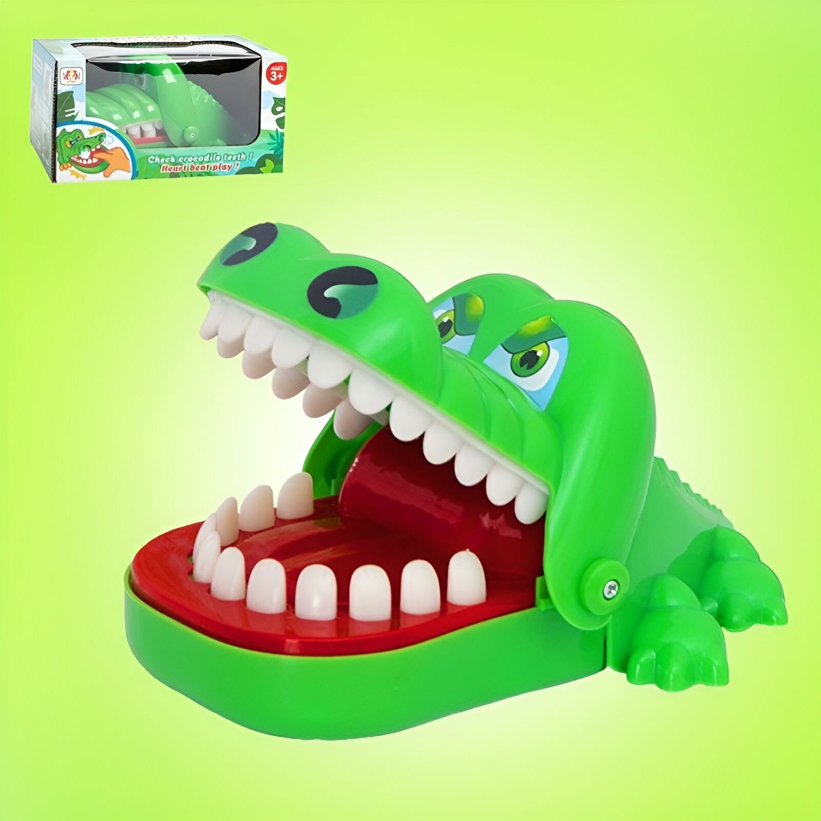 Безумный крокодил / Настольные игры для детей Лас Игра / Дантист на реакцию для детей от 3х лет