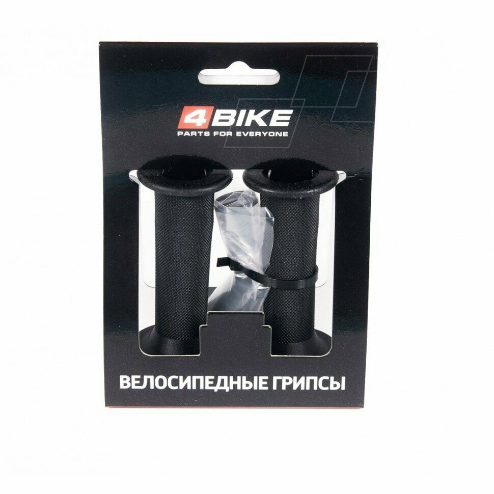 Грипсы велосипедные детские 4BIKE ARV000070 90 мм с закрытым торцом