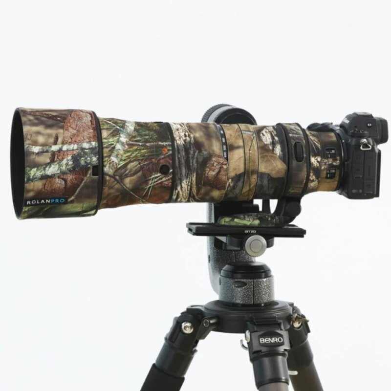 Камуфляжный чехол ROLANPRO для объектива Nikon Z 180-600 мм, No 23 Waterproof