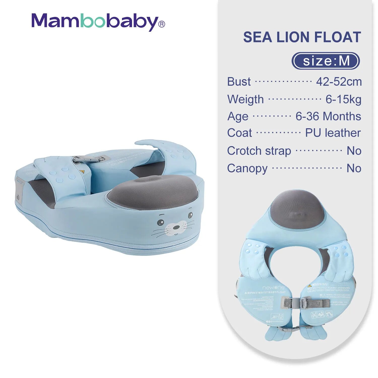 Детские поплавки Mambobaby VIP Sea Lion Blue