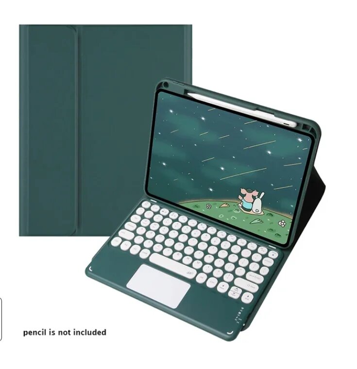 Чехол-клавиатура OUIO для Huawei Matepad 11.5s 2024 Japanese Keyboard, Dark green 4