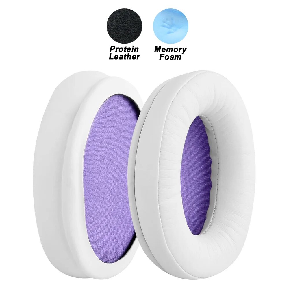 Амбушюры для наушников HyperX Cloud из протеиновой кожи с эффектом памяти White