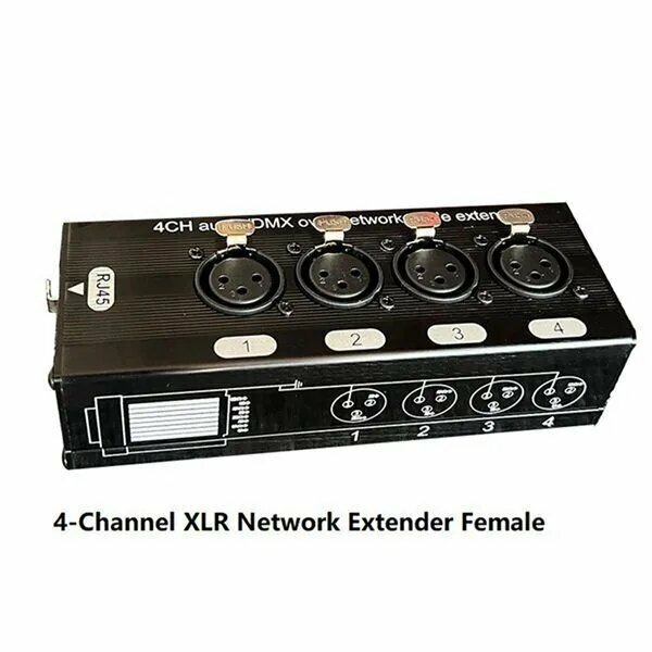 1 шт. 4-канальный 3-контактный XLR аудио и сетевой удлинитель кабеля, удлинитель сигнала DMX512, мужской