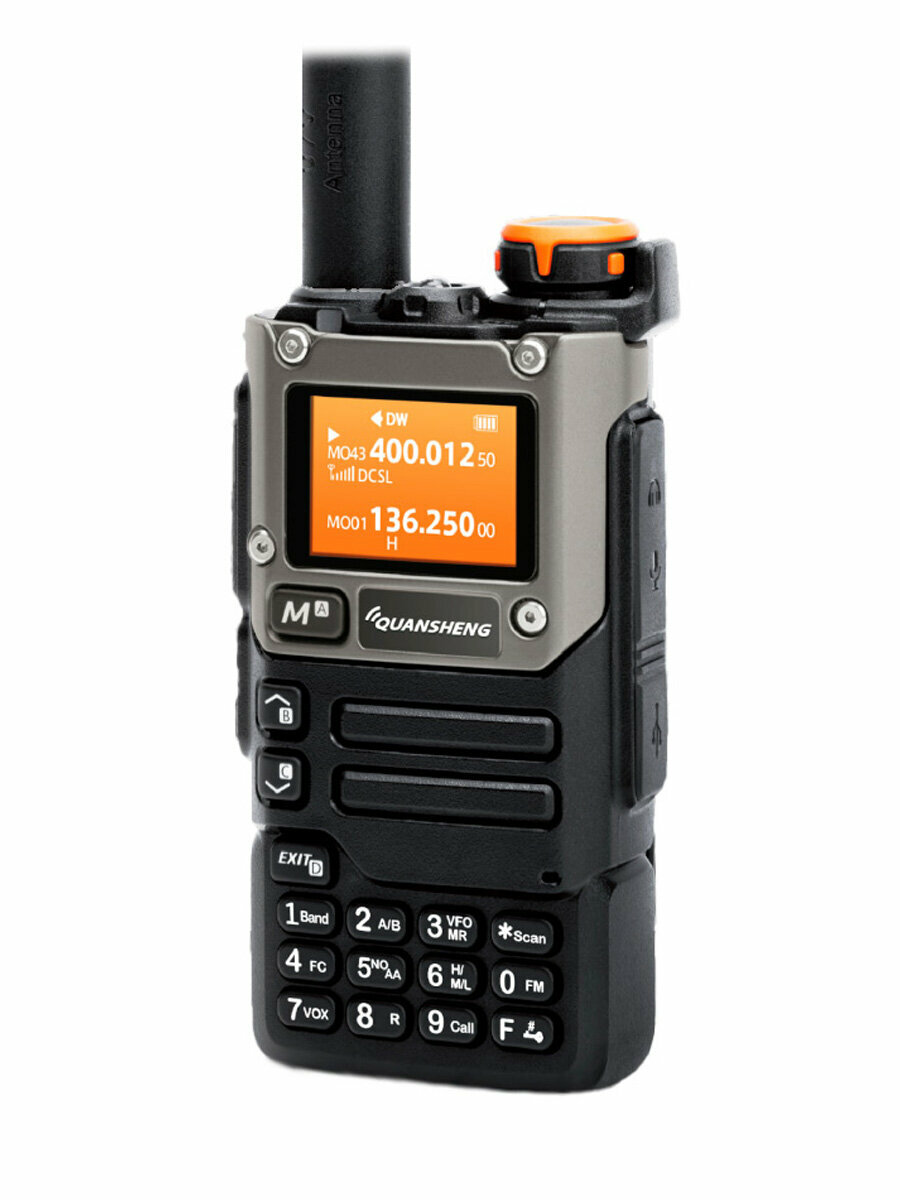 Радиостанция Quansheng UV-K5(8) V3, 1600 мАч, USB Type-C, 5 Вт, IP54