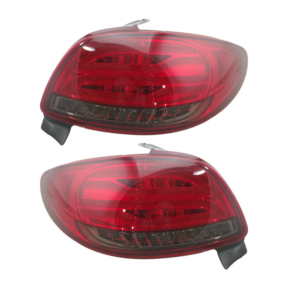 Задний светодиодный фонарь CSCSNL для Peugeot 206/207 (2004-2008) с динамическим указателем поворота, красный