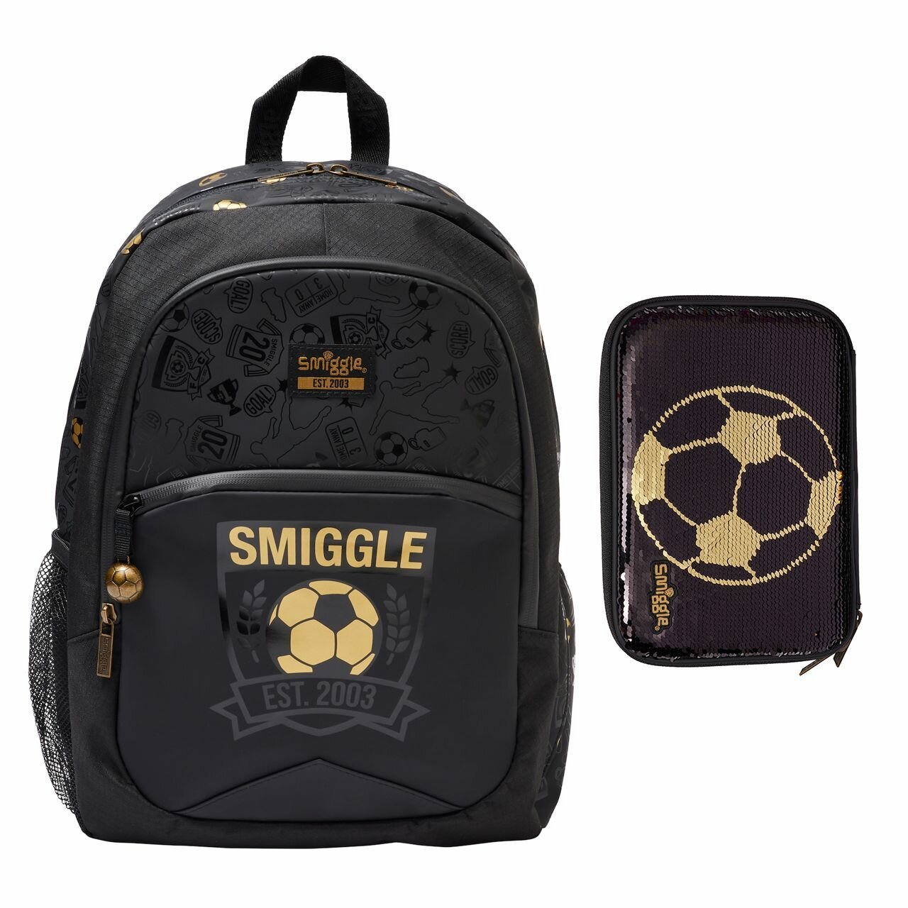Школьная сумка Smiggle (В 42 см*Ш 30 см*Т 14 см) с сумкой для книг и карманом для ручек для детей 6-12 лет