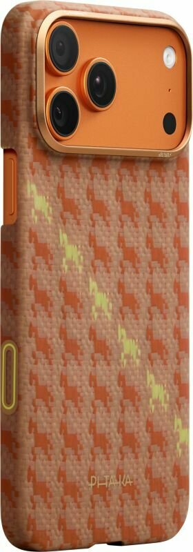 Чехол Pitaka Ultra-Slim Case (PitaTap) для iPhone 17 Pro Max, (Amber) Оранжевый HR1701PM