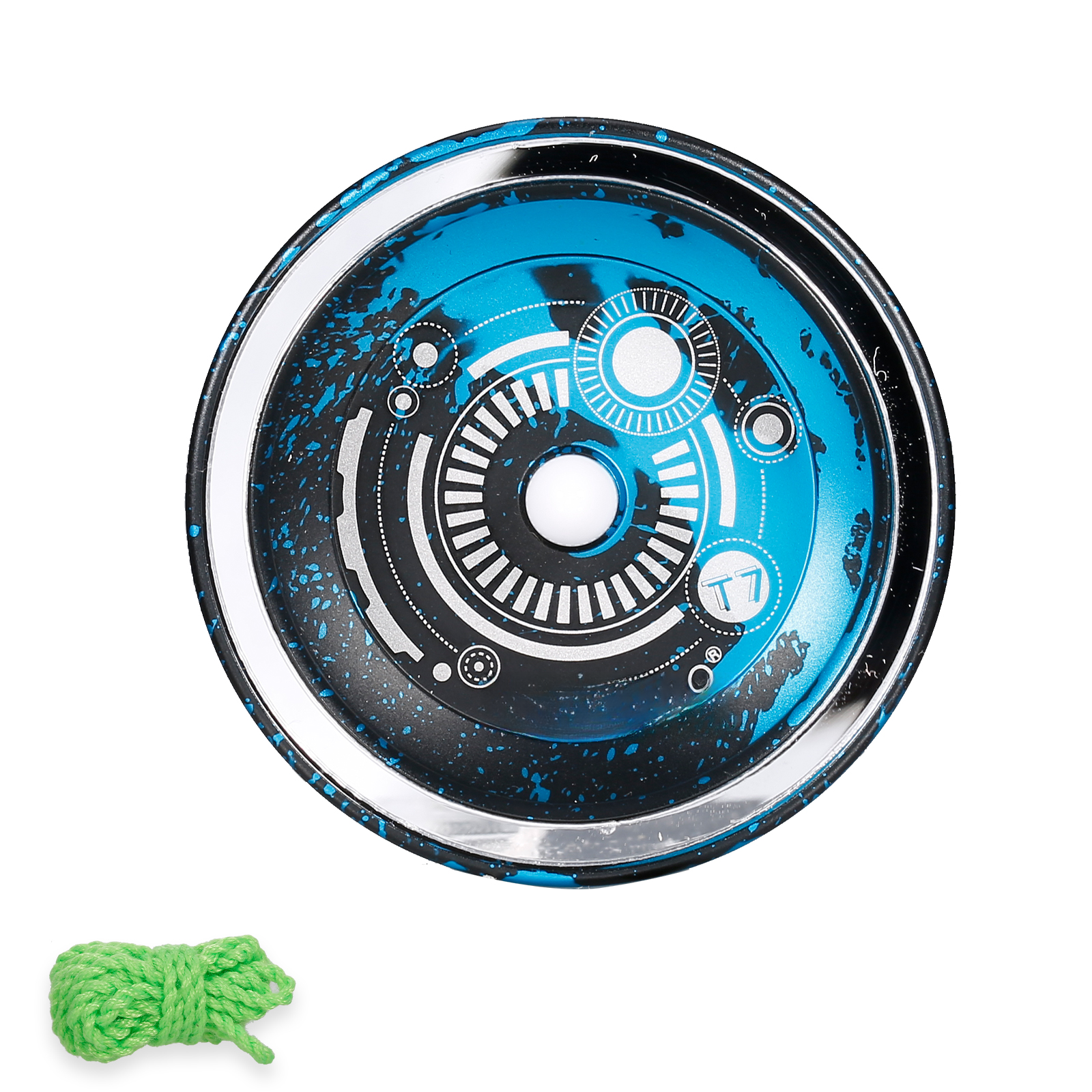 MagicYoyo T7 Responsive Yoyos для детей новичков с узким подшипником стальным осью корпусом из алюминиевого сплава Looping Play Black&red Black&blue Black Green Diameter 5.4cm thickness 3.4cm Age 8+ 1*Responsive Yoyo 1*String 1*Manual