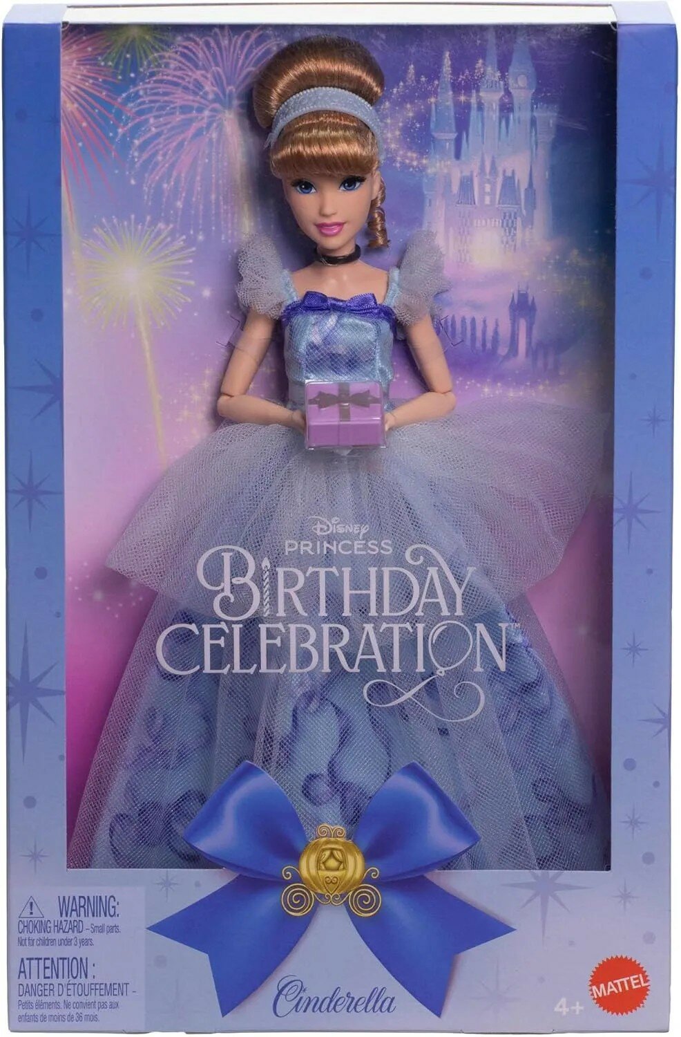 Кукла Mattel Disney Cinderella JCR78, в платье с оборками, с аксессуарами