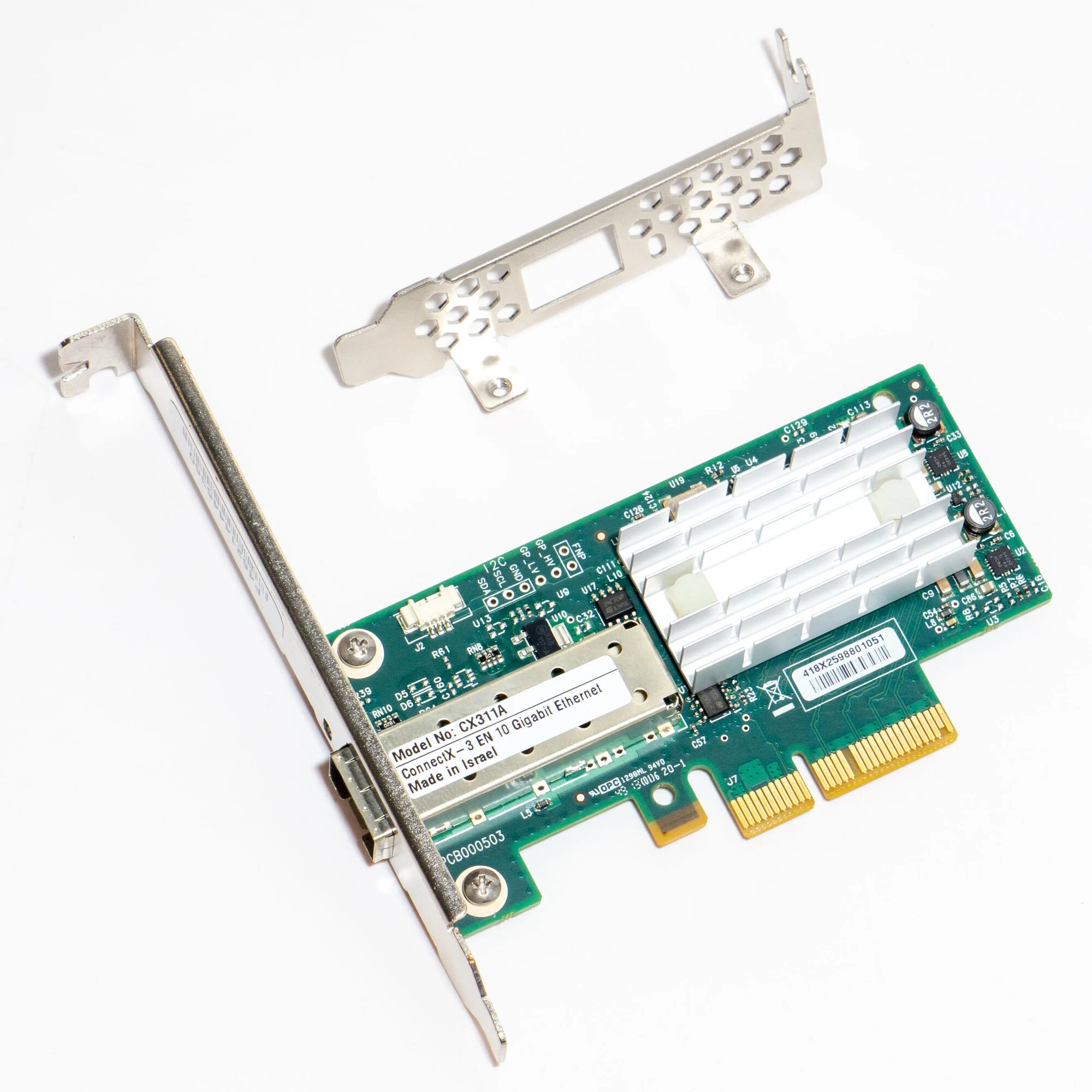 Mellanox MCX311A-XCAT ConnectX-3 EN 10G Ethernet SFP+ PCIe сетевая карта FullLowNoSFP