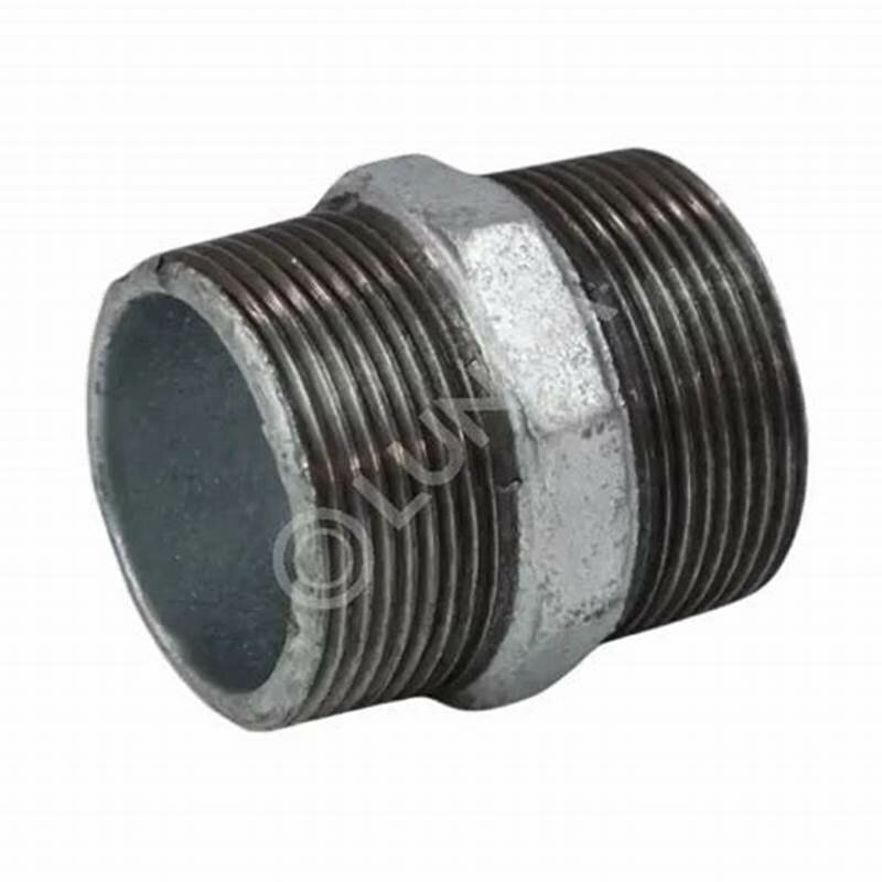 Ниппель чугунный оцинкованный Ду 25 (1"), НР, Fittex PLUS