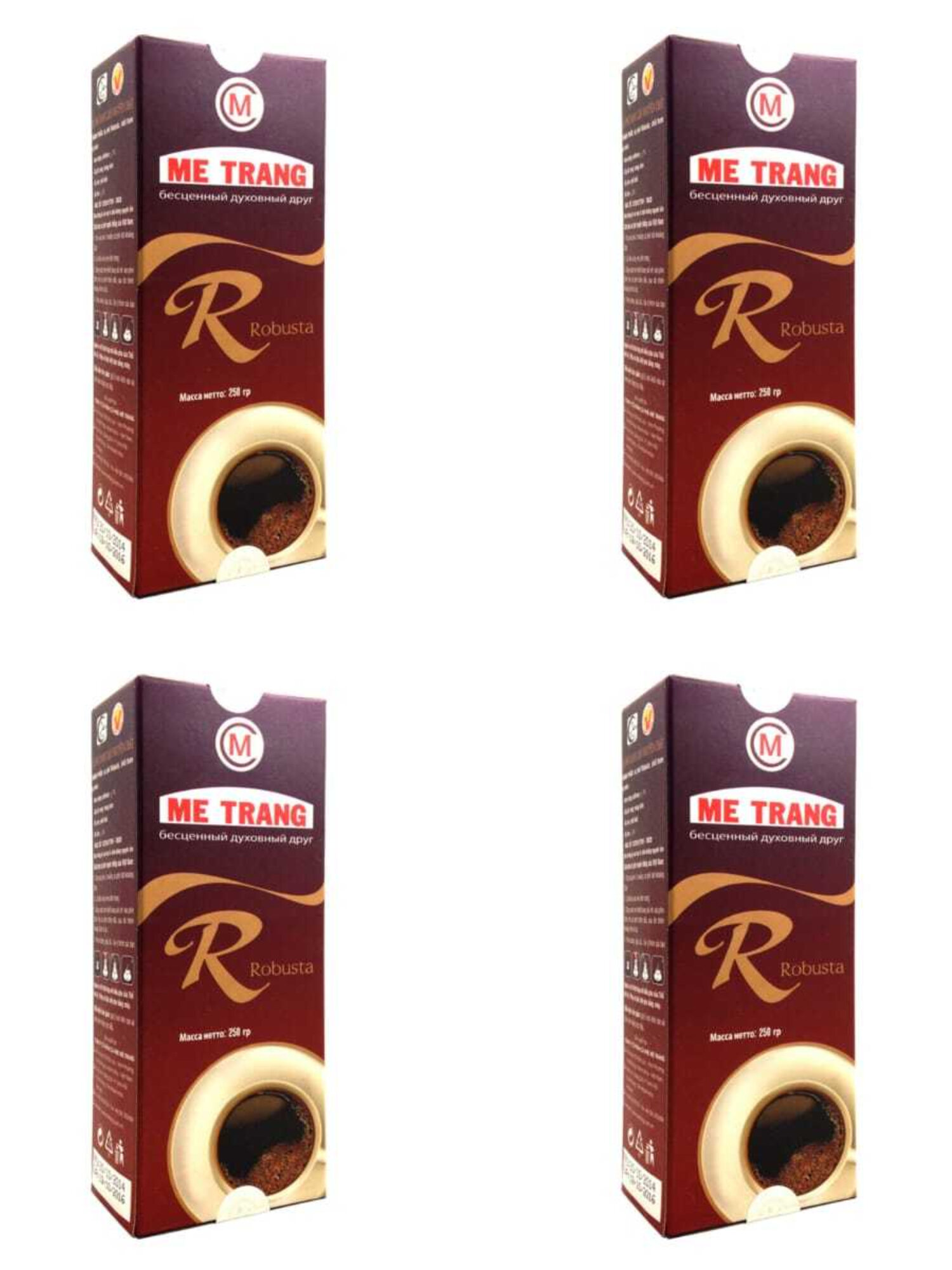 Кофе Me Trang Robusta молотый 250 гр, 4 шт