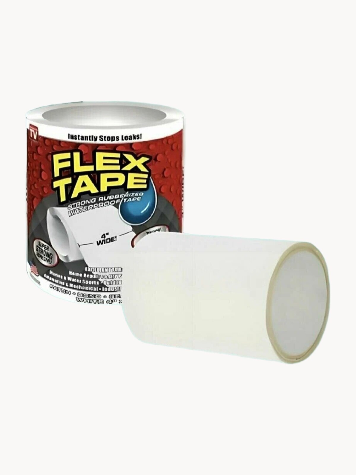 Клейкая лента, сверхпрочная армированная Flex Tape/ремонтная/сверхсильная/герметик/монтажная/флекс тейп длина 1м/белая