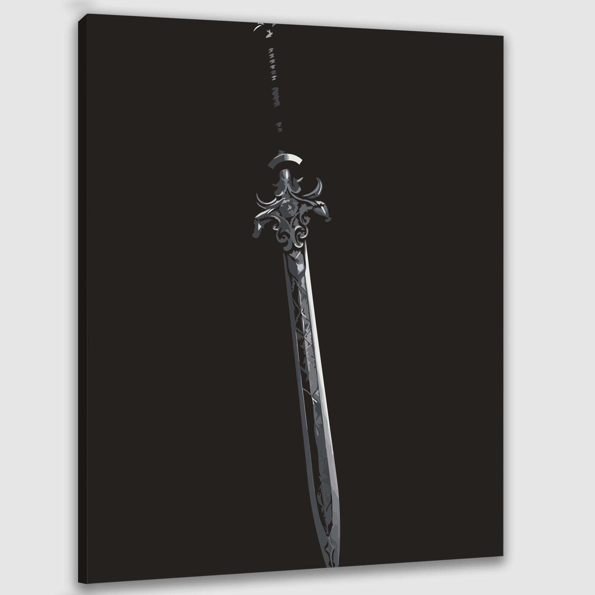 Картина по номерам 40x50 см, Меч Искупления, точная копия, высокое разрешение, легендарное оружие, бархатный фон