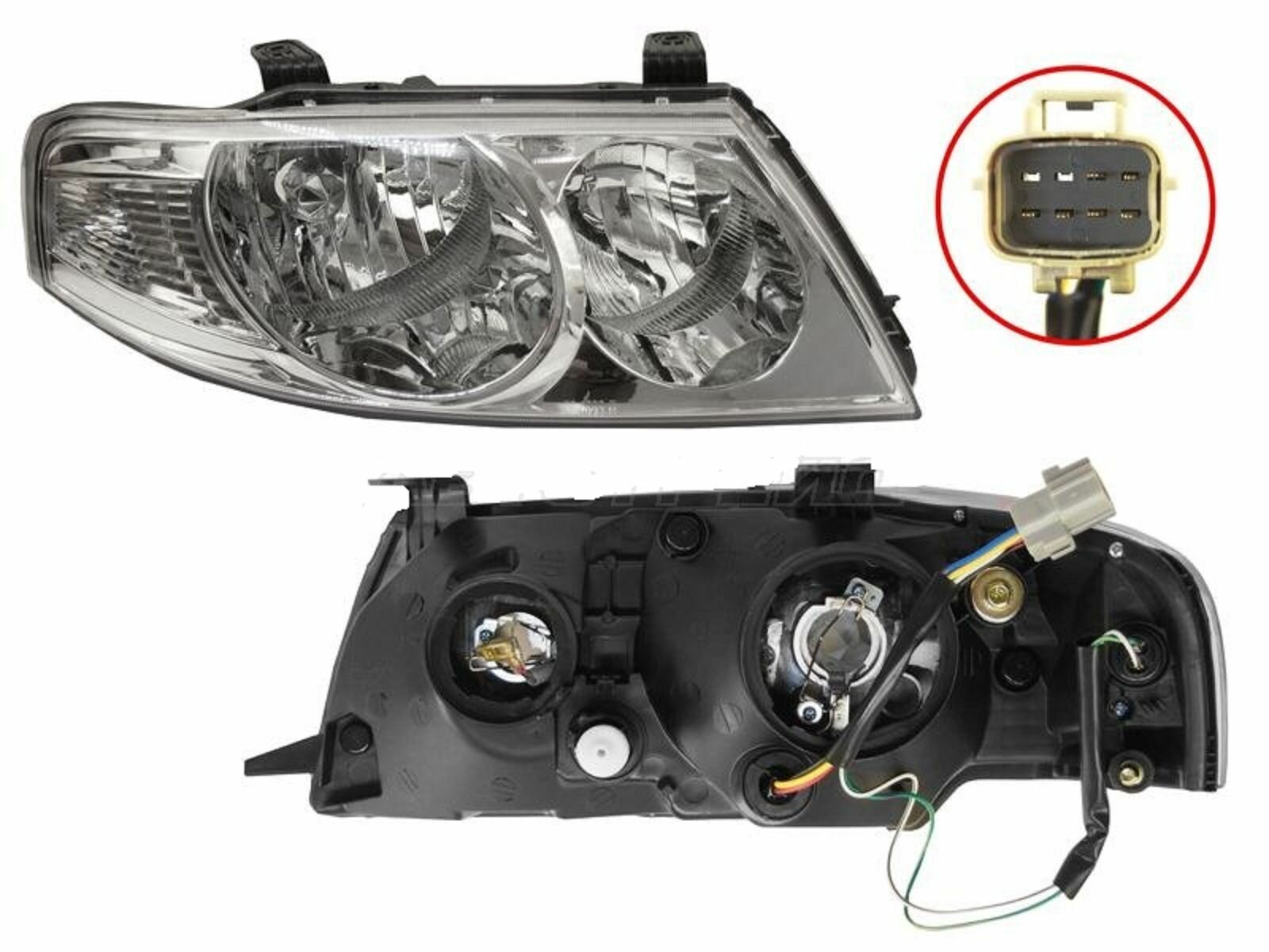 Фара NISSAN ALMERA CLASSIC 07-12 RH EURO