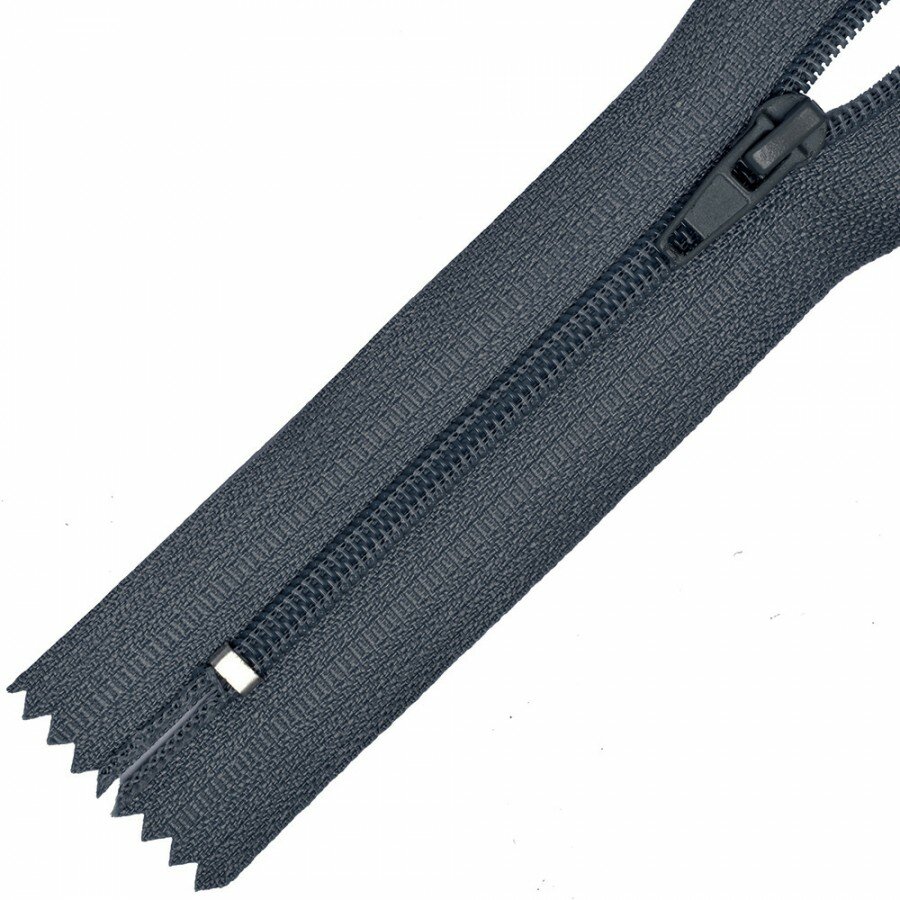 Молния MaxZipper брючная N4 замок автомат, 20см н/р цв. F311 т. серый