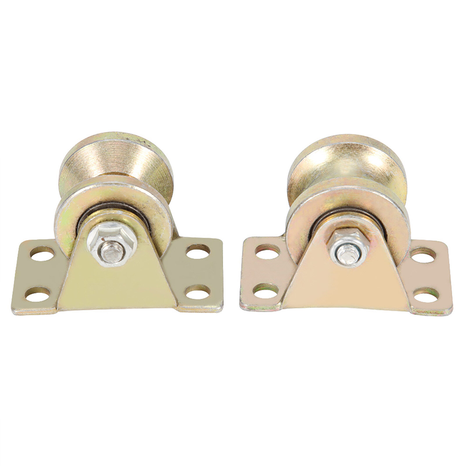 Ролик для откатных ворот, 32 мм, U-образная направляющая, набор из 2 предметов, U-образная канавка для плавного движения откатных ворот, сверхпрочная металлическая конструкция