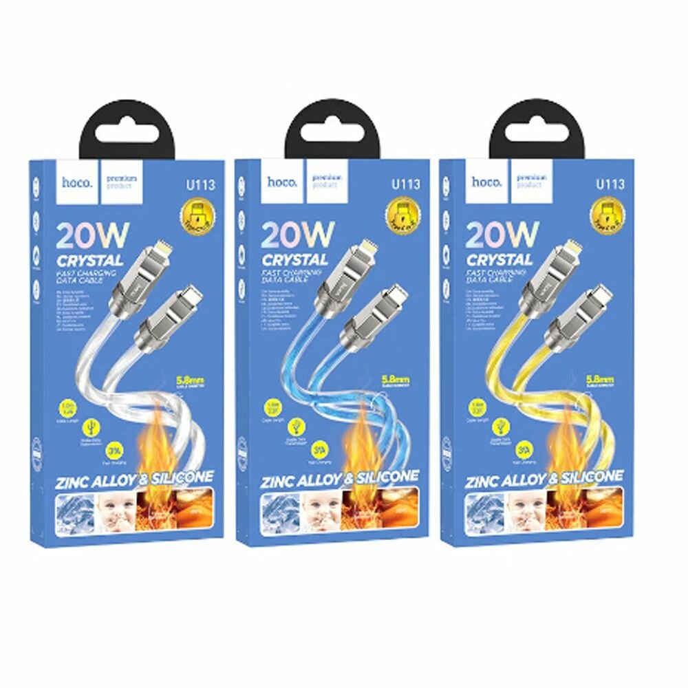 Кабель зарядки и передачи данных hoco U113