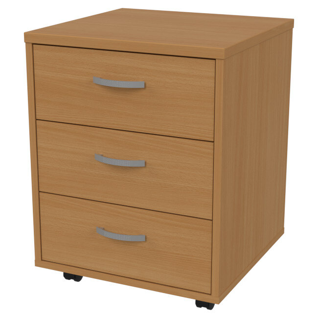 Тумба Меб-фф Офисная тумба подкатная ТВ-25 цвет Бук Бавария 45/44/60 см