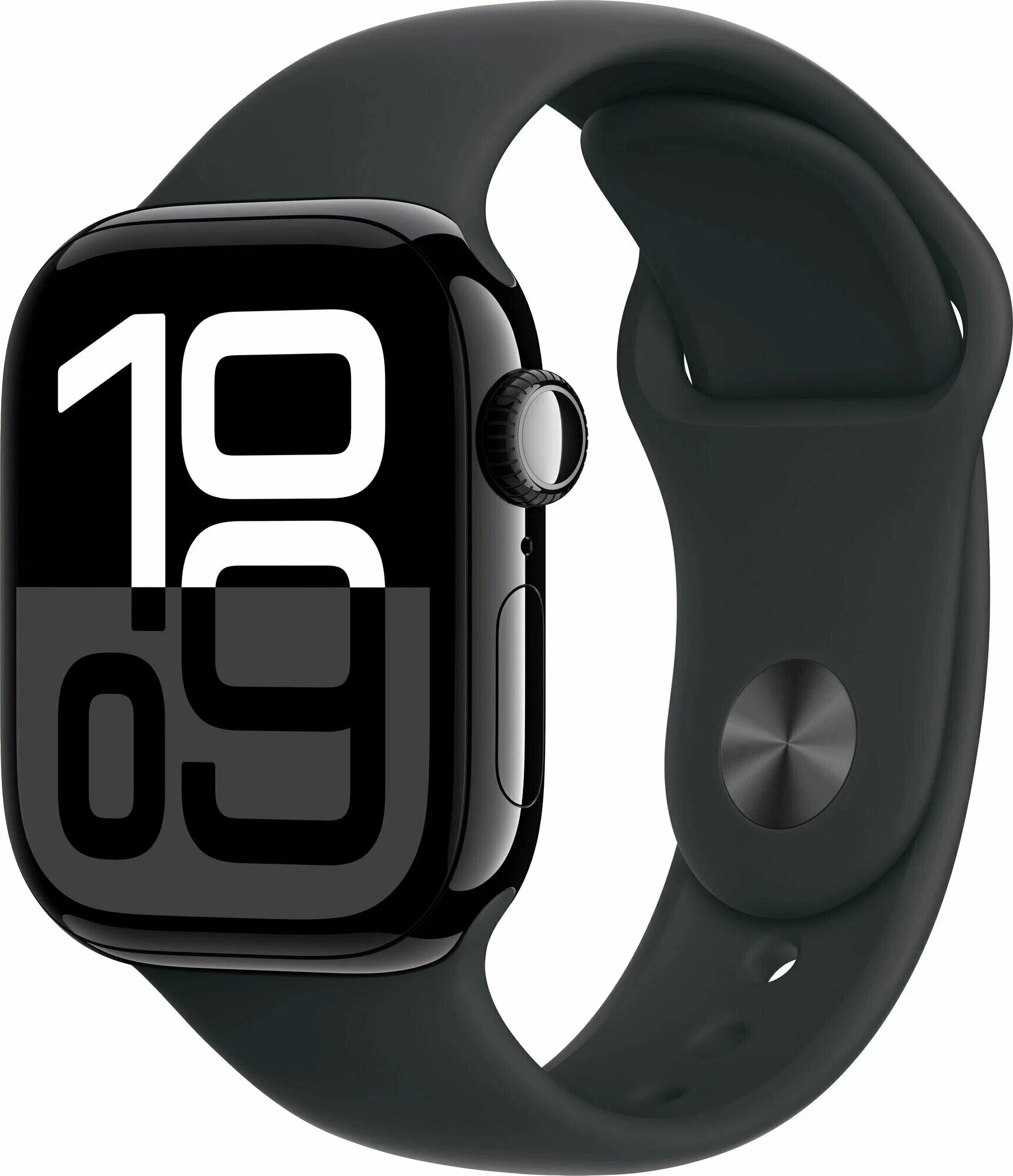 Умные часы Apple Watch Series 10 46mm, GPS Jet Black Aluminum Case, Sport Band M/L