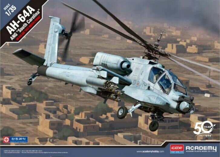 Сборная модель "Авиация AH-64A ANG "South Carolina" (1:35), артикул 12129