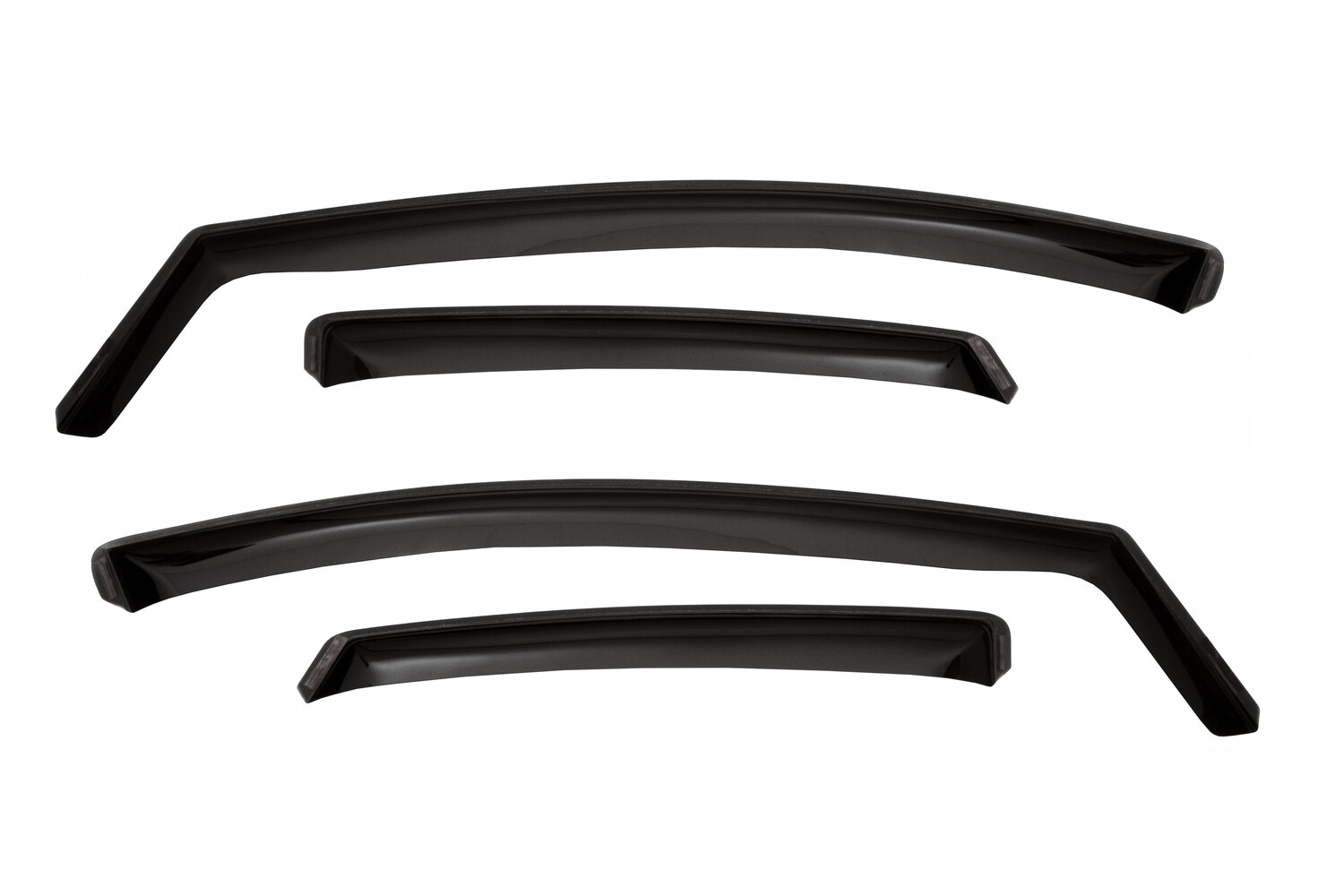Дефлектор окон (вставной под резинку), 4 шт, для RENAULT КAPTUR I, 2016-, кроссовер / Рено Каптюр