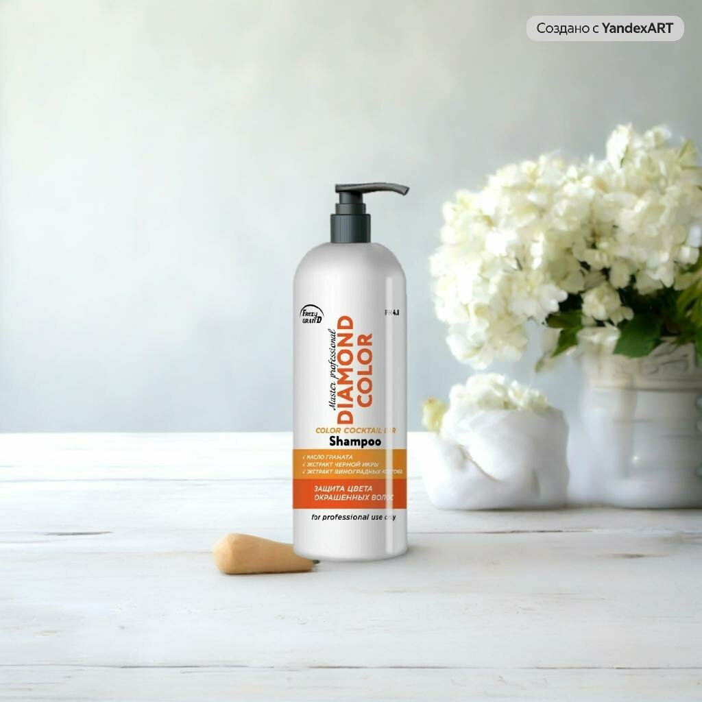 Frezy Grand Шампунь для окрашенных волос / Diamond Color Shampoo PH 4.8, 1000 мл