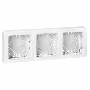 Рамка Legrand Oteo на 3 поста, универсальная, белый