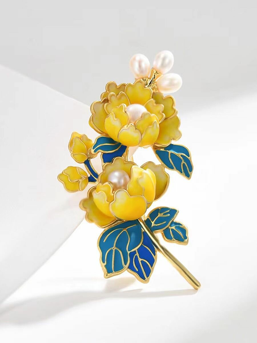 Брошь, эмаль