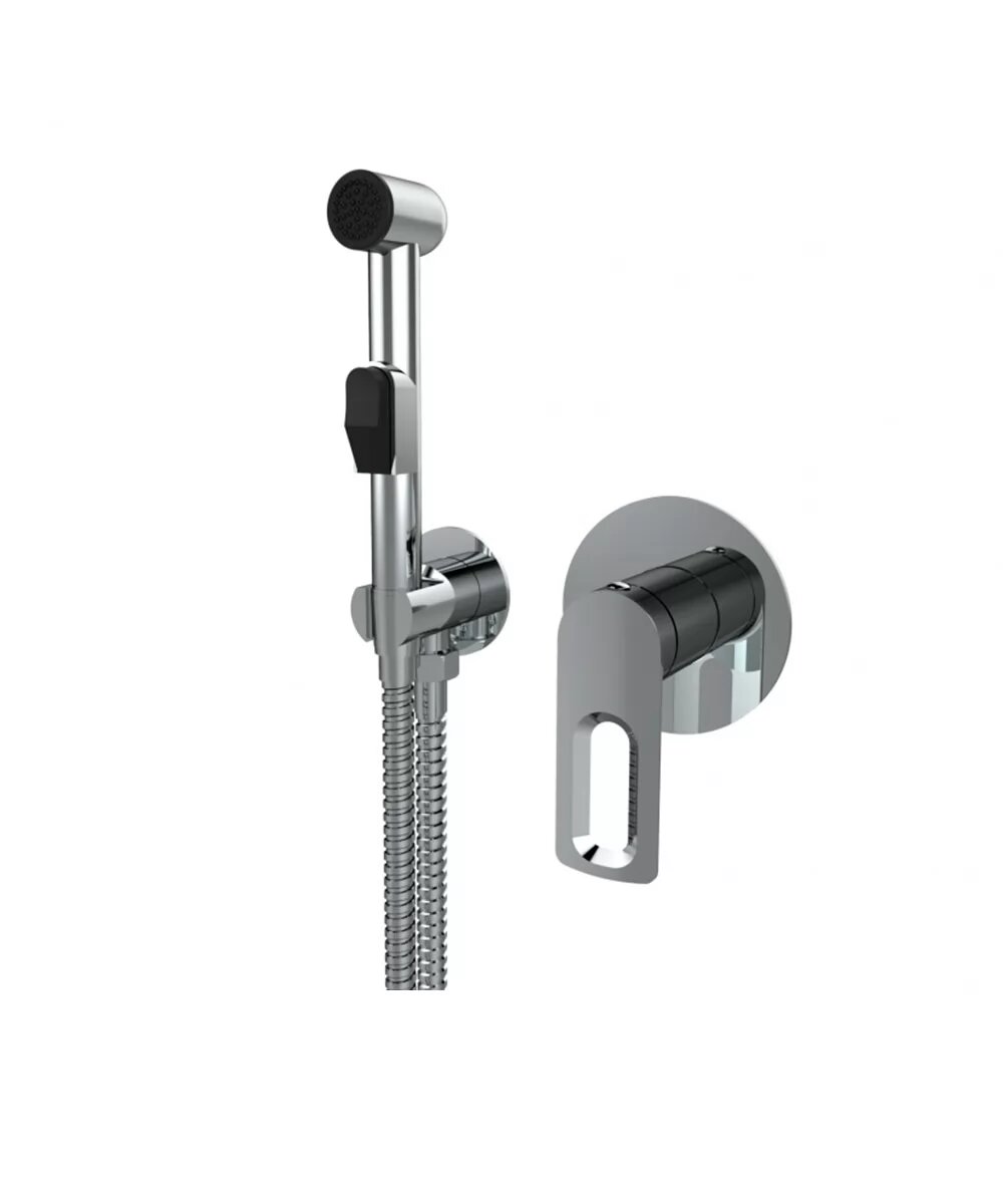 Комплект скрытого монтажа для биде из латуни с лейкой и шлангом VIEIR V293553 хром