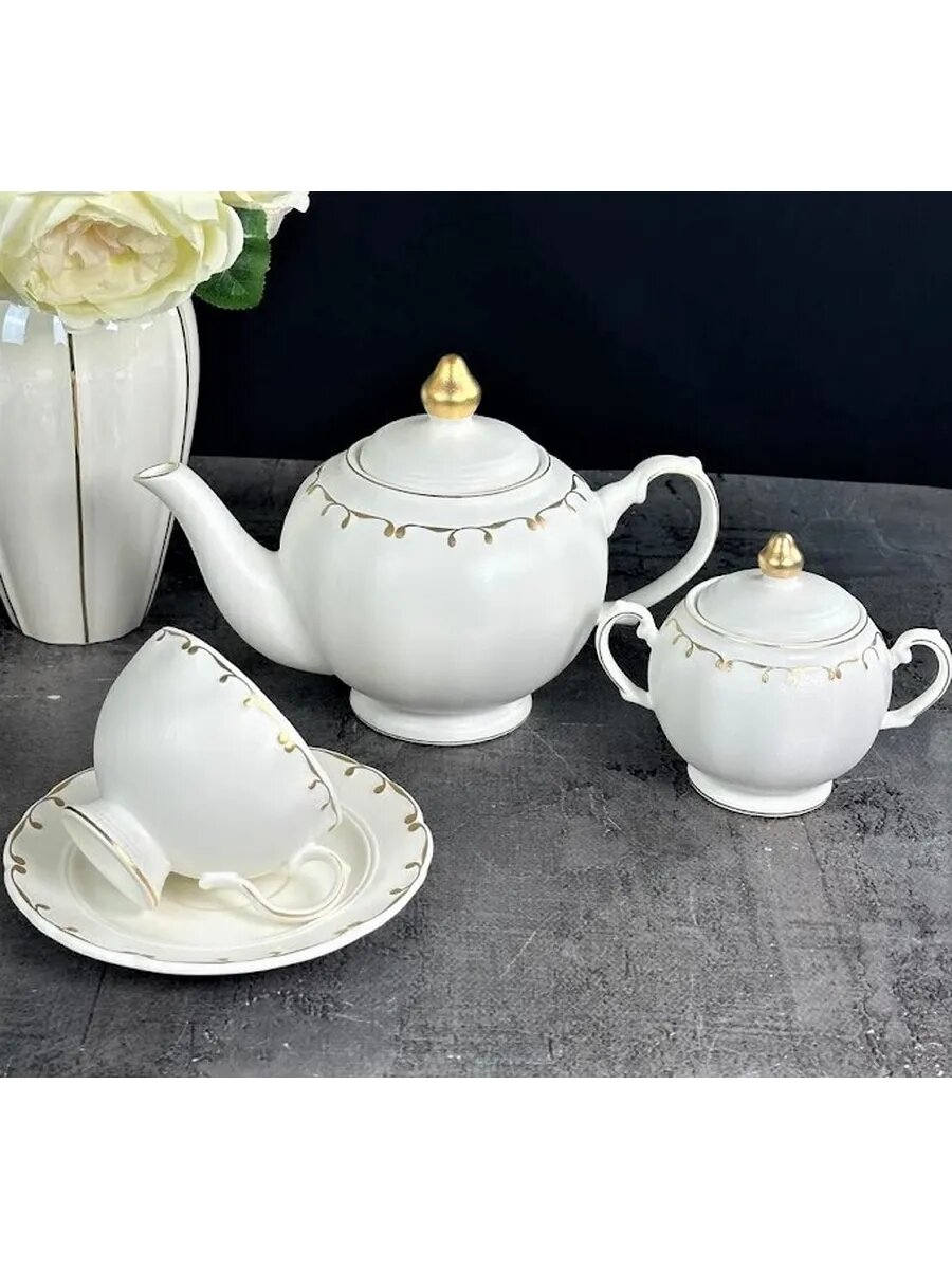 Чайный сервиз 14 предметов Lenardi Александрия 220мл