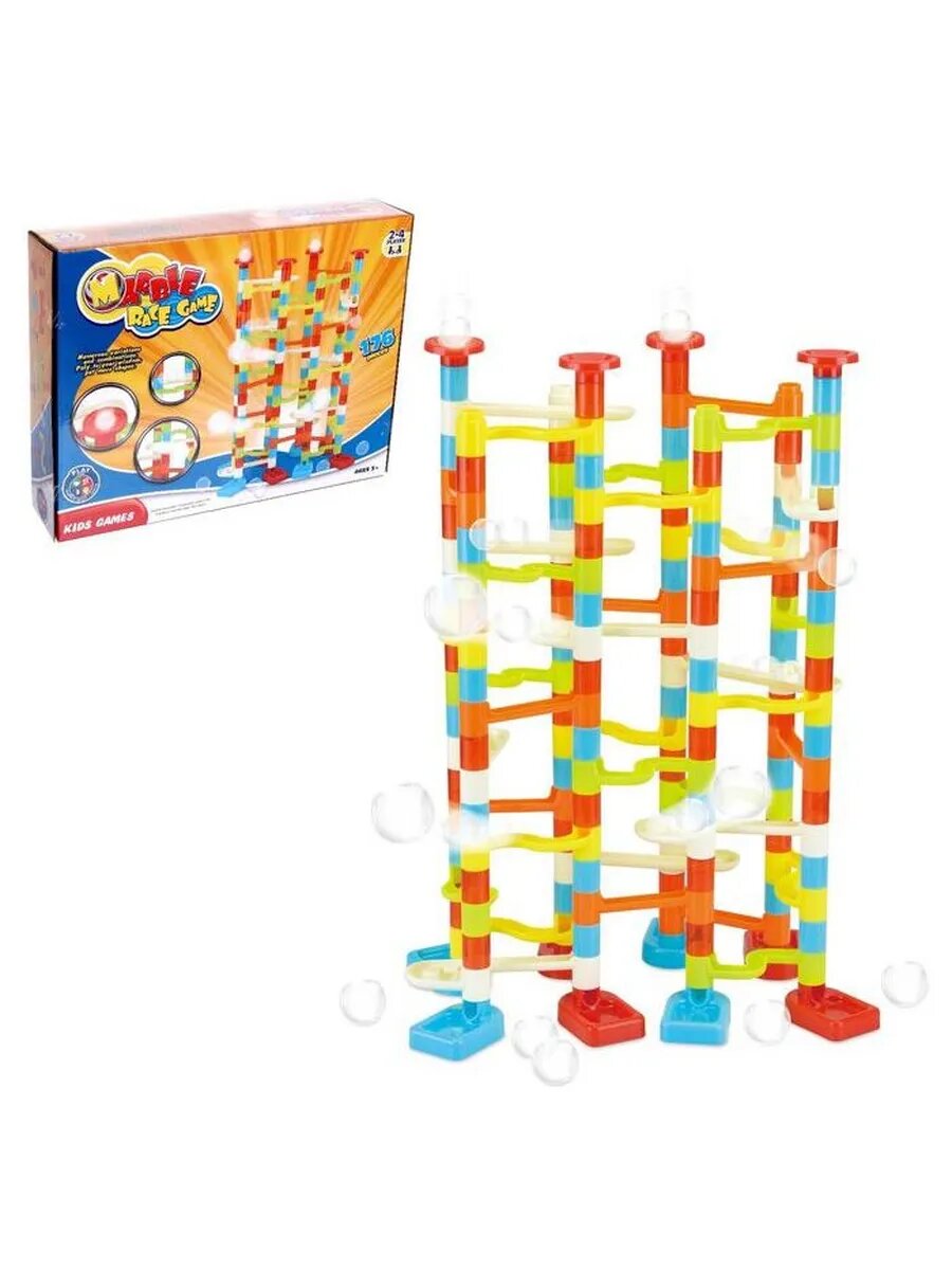 Конструктор «Трубчатые лабиринты», 176 элементов