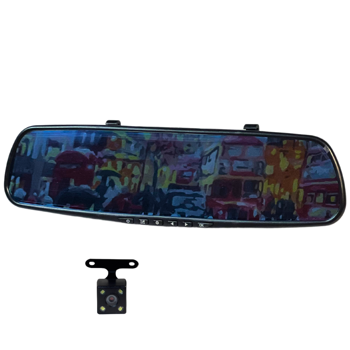 Зеркало видеорегистратор с камерой заднего вида