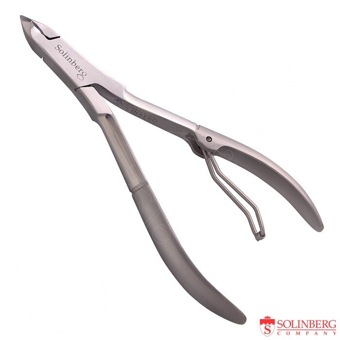 Кусачки маникюрные Solinberg 0012 "Classic Line", матовые, одинарная пружина, лезвия 6мм.
