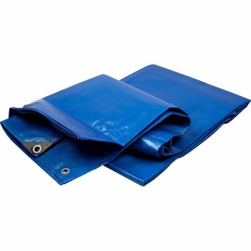 Тент тарпаулин 180 г/м2, усиленный край, 3x4 м, с люверсами, 7290