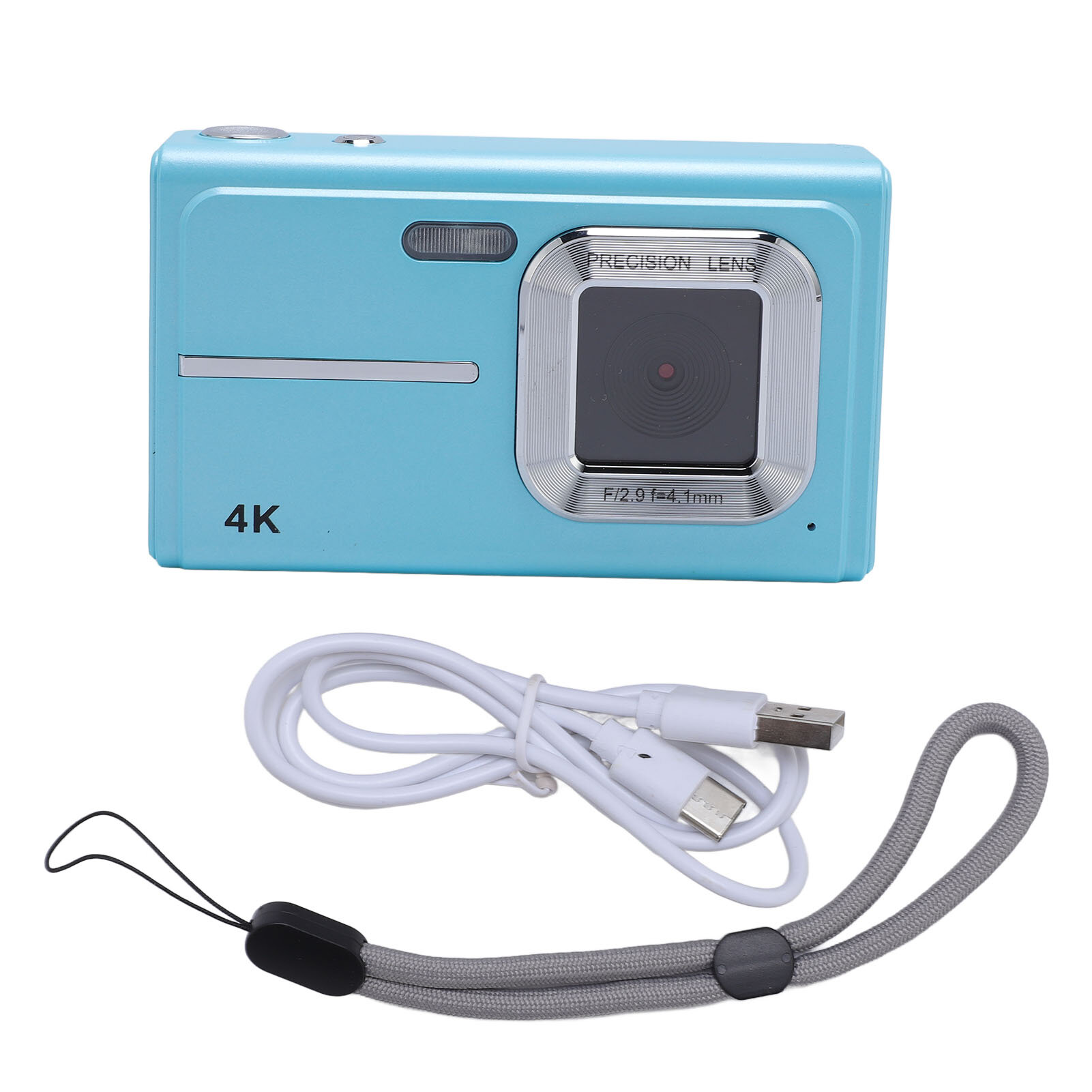 Цифровая камера с автофокусом UHD 1080P 48MP 16-кратный зум Anti Shake Компактная камера с экраном 2,4 дюйма Портативная дорожная камера для фотосъемки Синяя