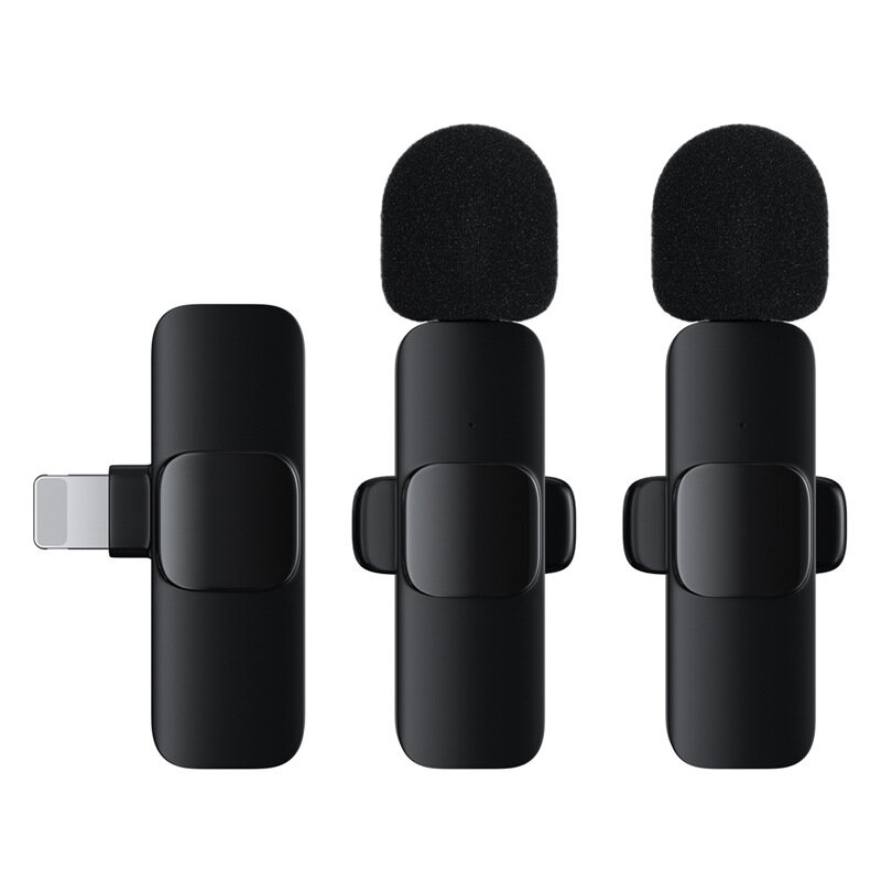 Беспроводной Петличный Микрофон: Двойной USB-C Шумоподавление - Беспроводной Двойной Петличный Микрофон Для Видеоблогеров И Прямых Эфиров