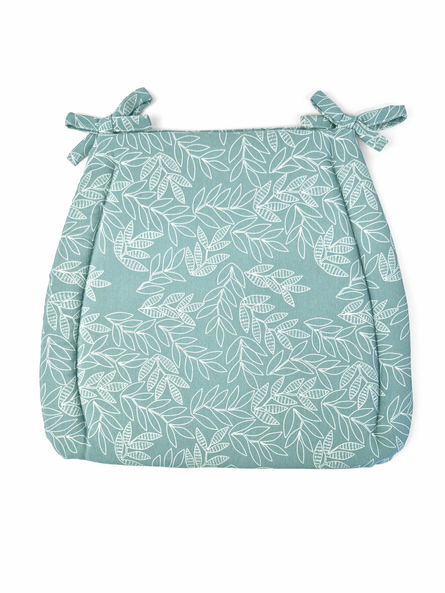 Фигурная трапециевидная подушка на стул с завязками, подстилка для стула 40см, Гранд Стиль