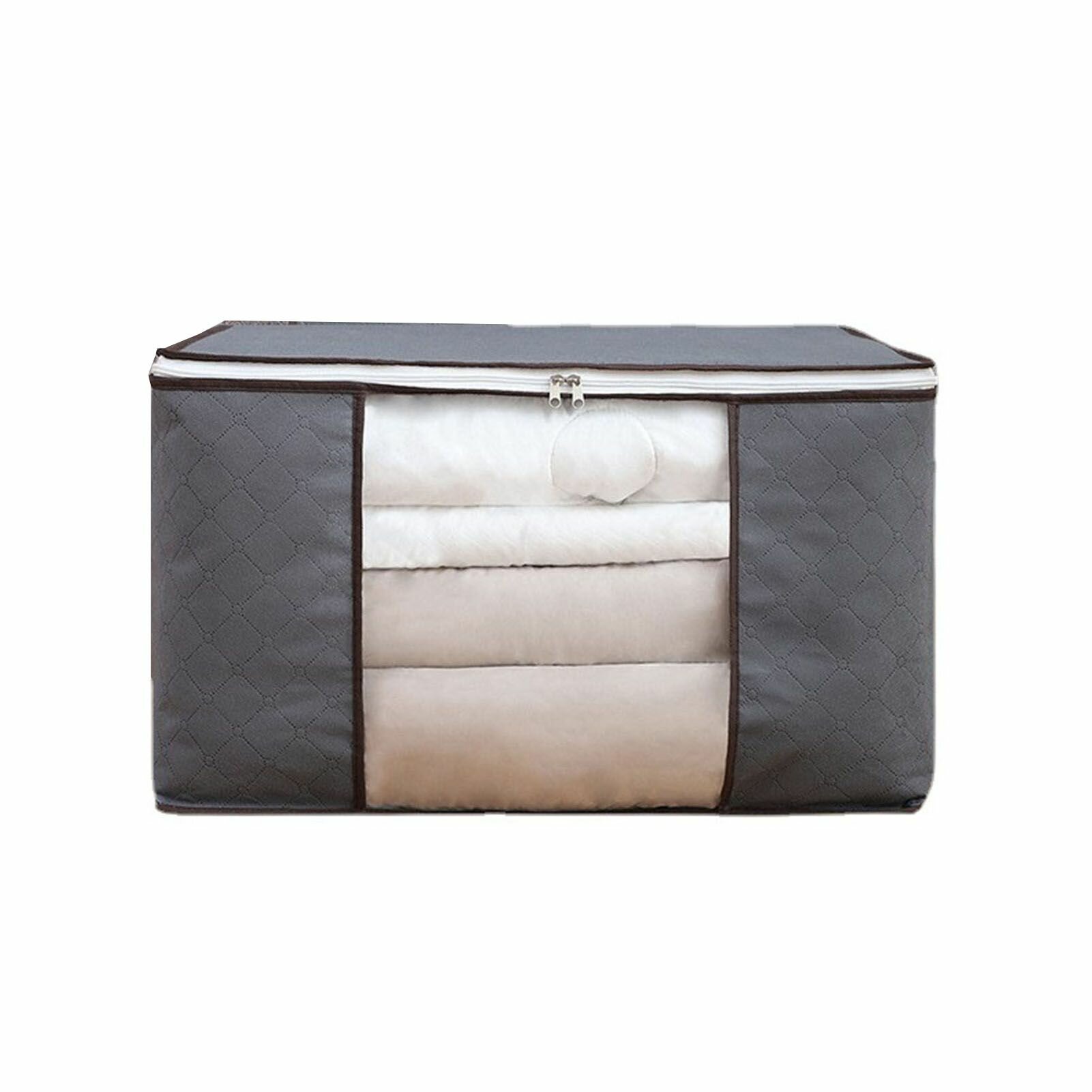 Шт. серая сумка для хранения одеяла-органайзера, большая вместительная дышащая сумка для упаковки одежды для дома