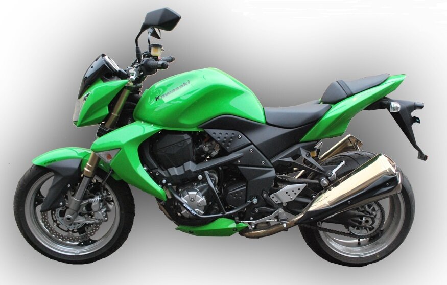 Дуги на мотоцикл KAWASAKI Z1000 07-09 STREET, черный матовый цвет