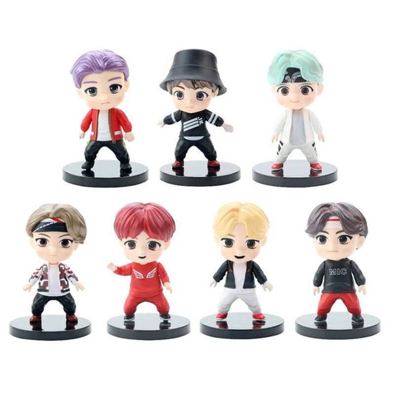 TINY TAN Standing Idol Doll BTS Idol Figure Toys Мини-кукла Idol Украшения Подарки на День Рождения Для Детей