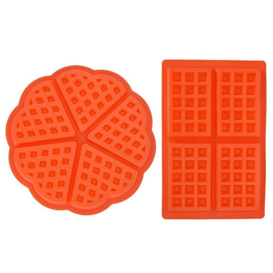 4/5-гнездная антипригарная силиконовая форма для вафель, торта, шоколада, кексов, завтрака, выпечки, украшения