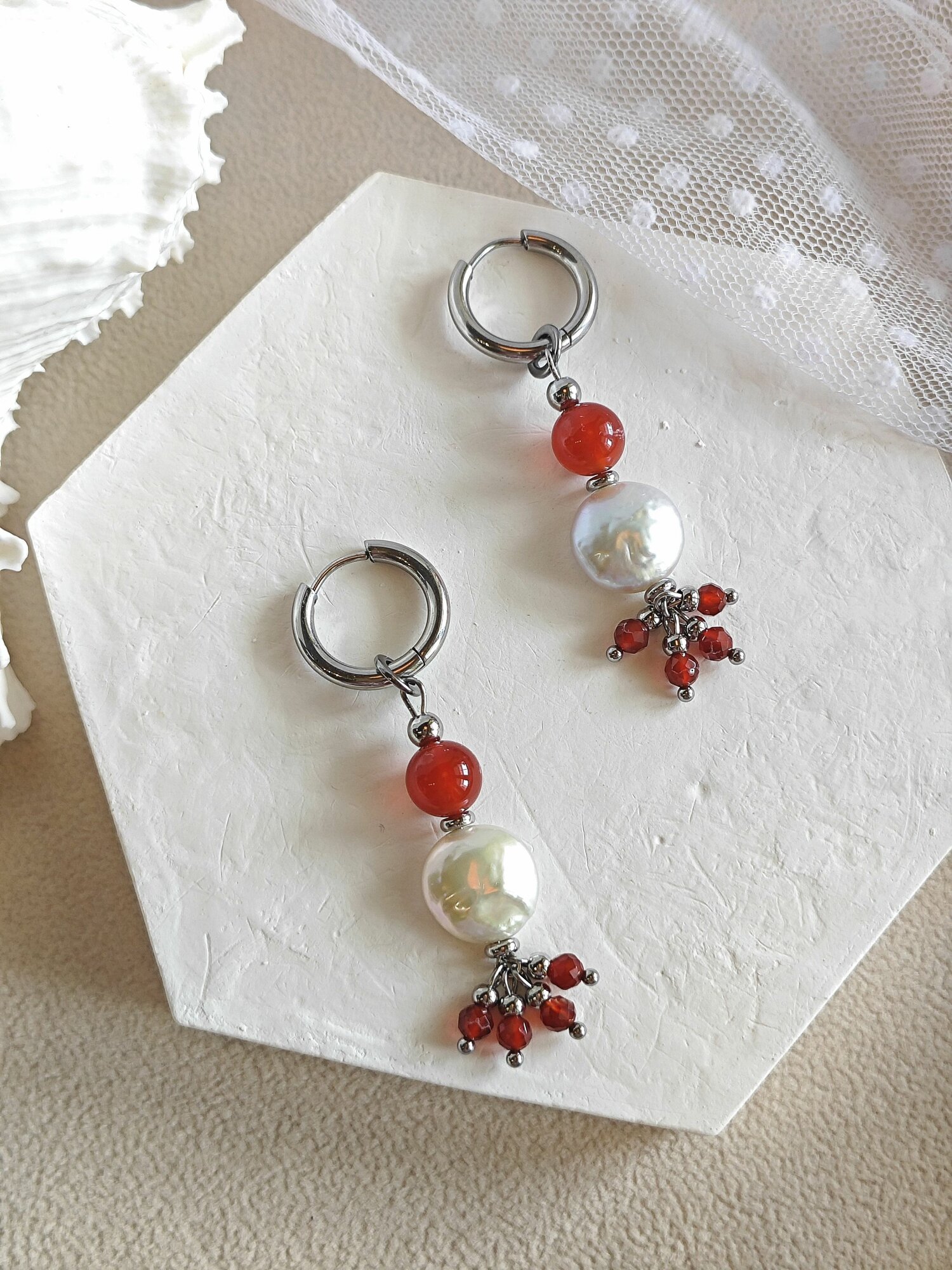 Серьги конго KEONIKA