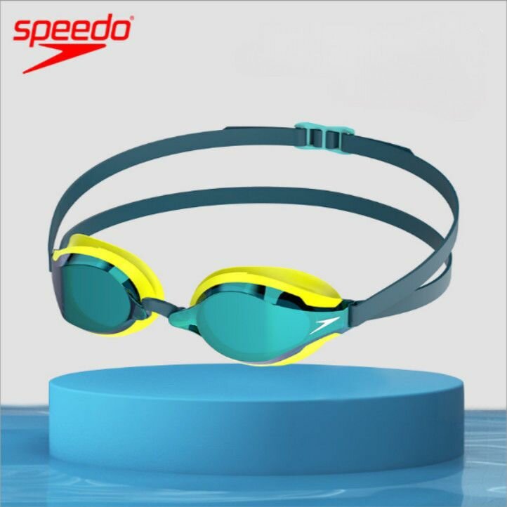 2025 Fastskin socket 2 Новые очки для плавания Speedo, Желтый и зеленый.