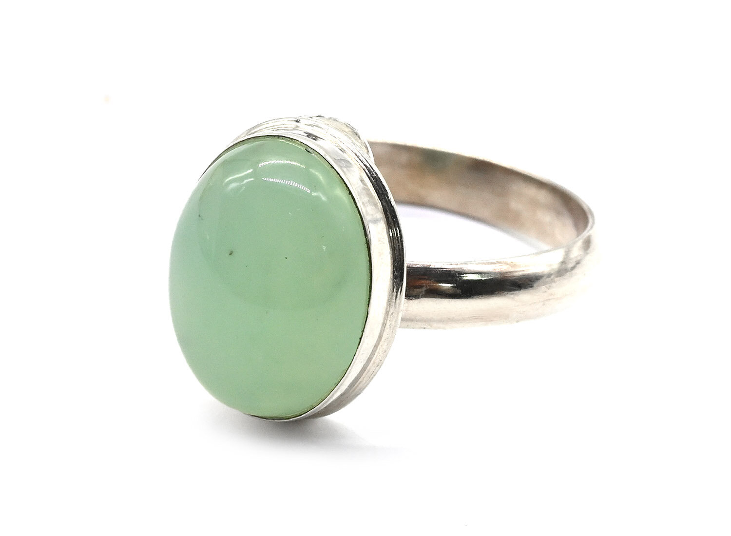 Кольцо, хризопраз