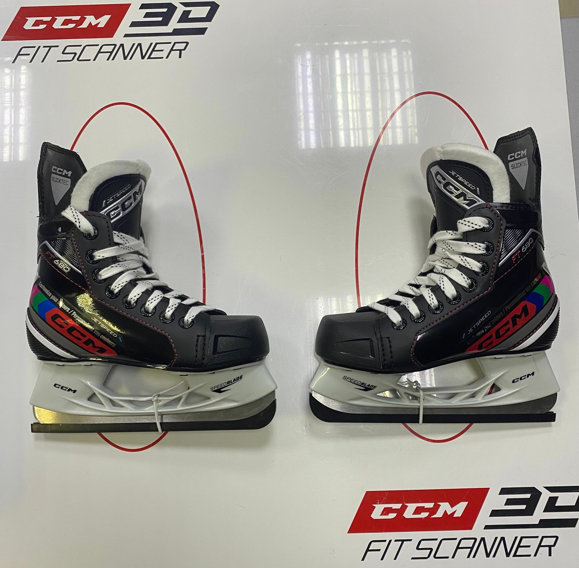 Коньки хоккейные CCM Jetspeed FT680 Yth, 12.0 Regular D