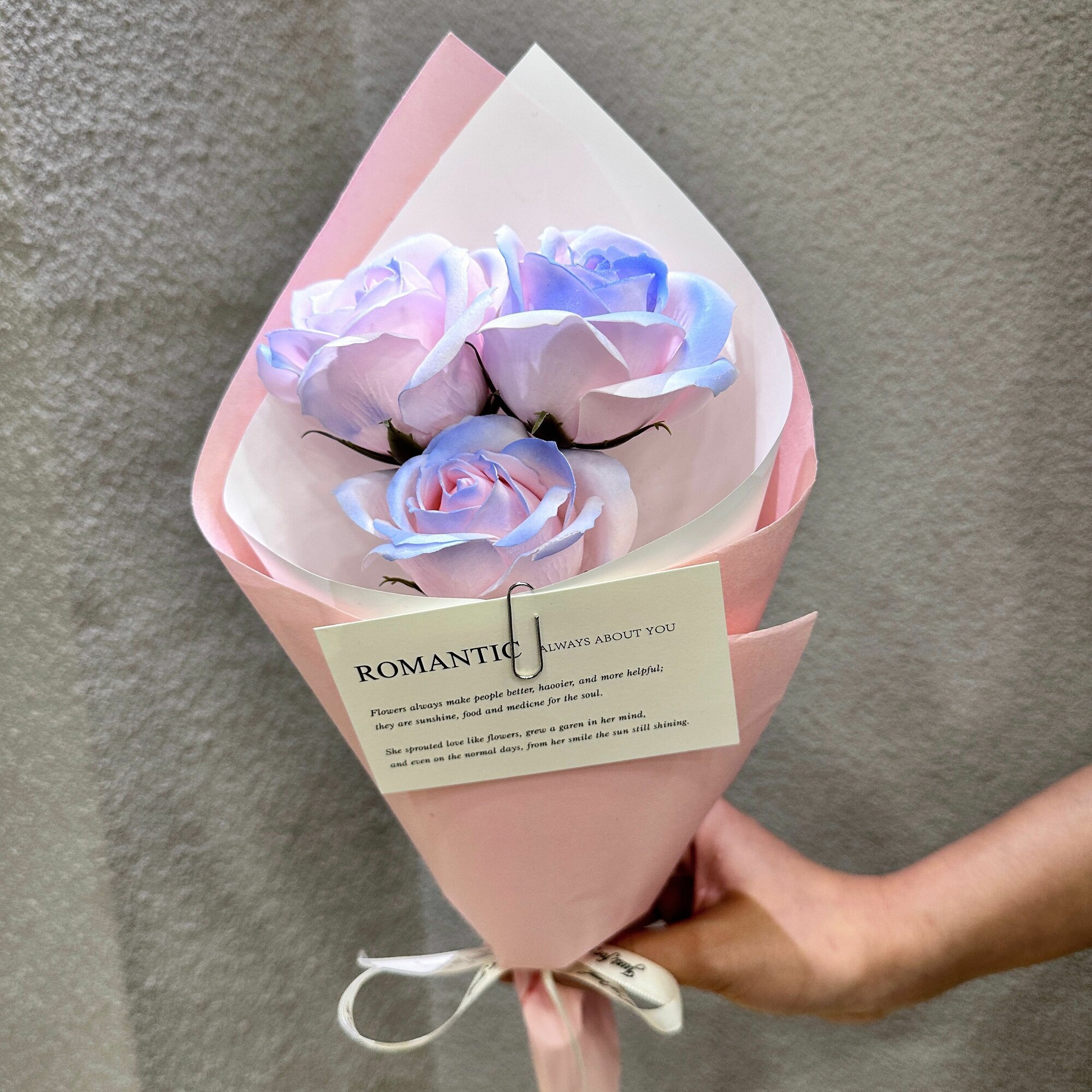 Цветы из мыла букет