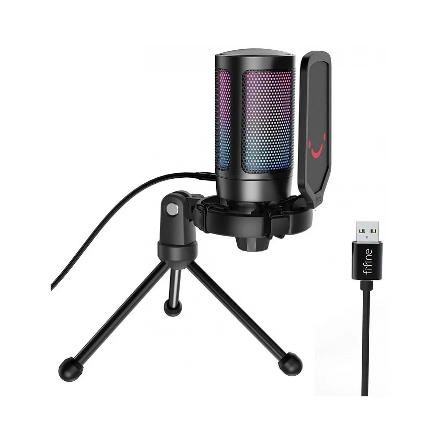 Конденсаторный USB-микрофон Fifine AmpliGame A6V