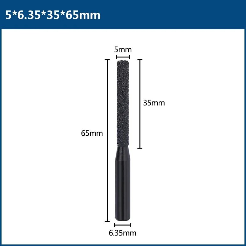 Алмазная фреза xcan для камня 6.35x5x65 Black